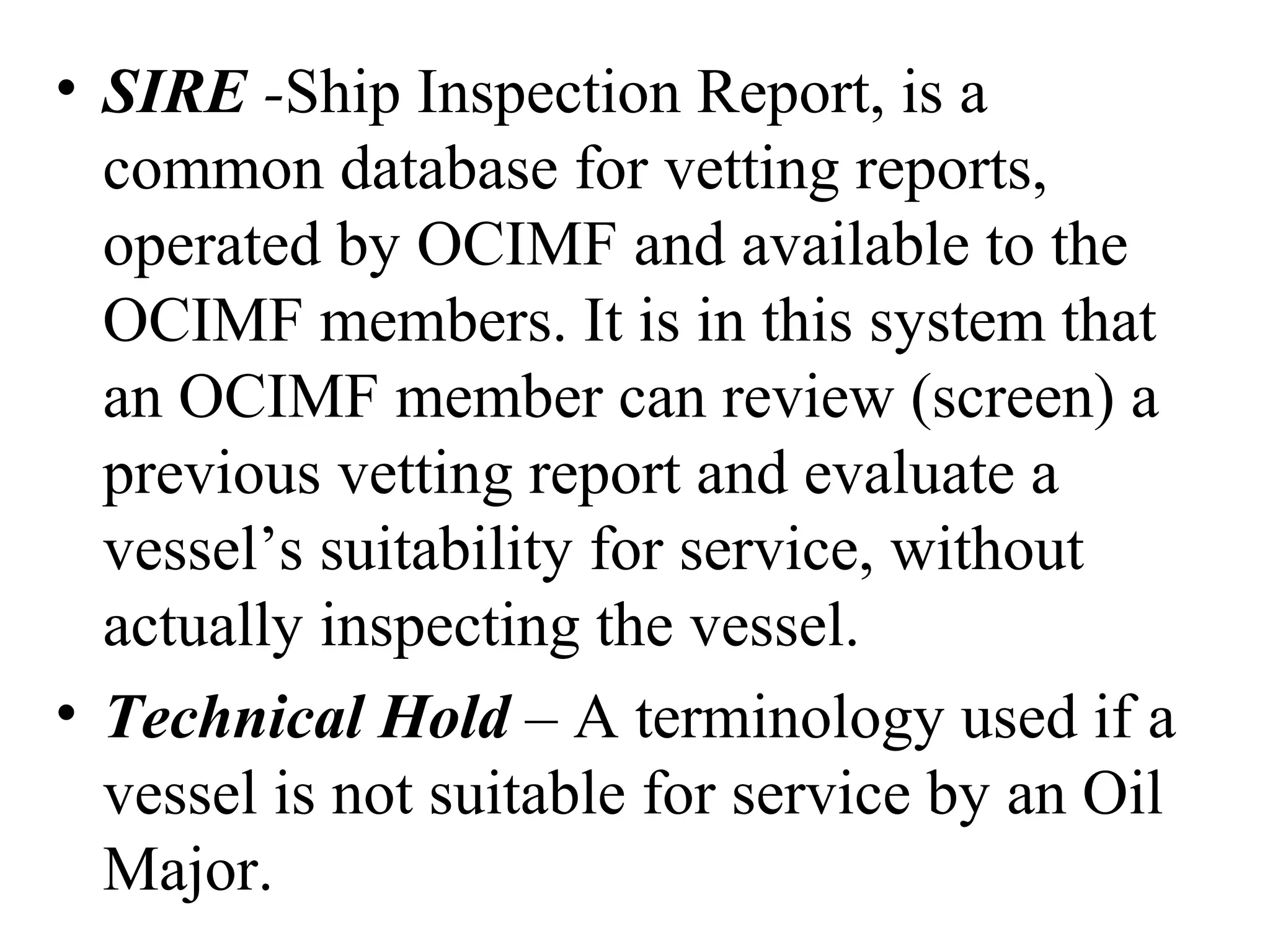 Vetting of ships | PPT