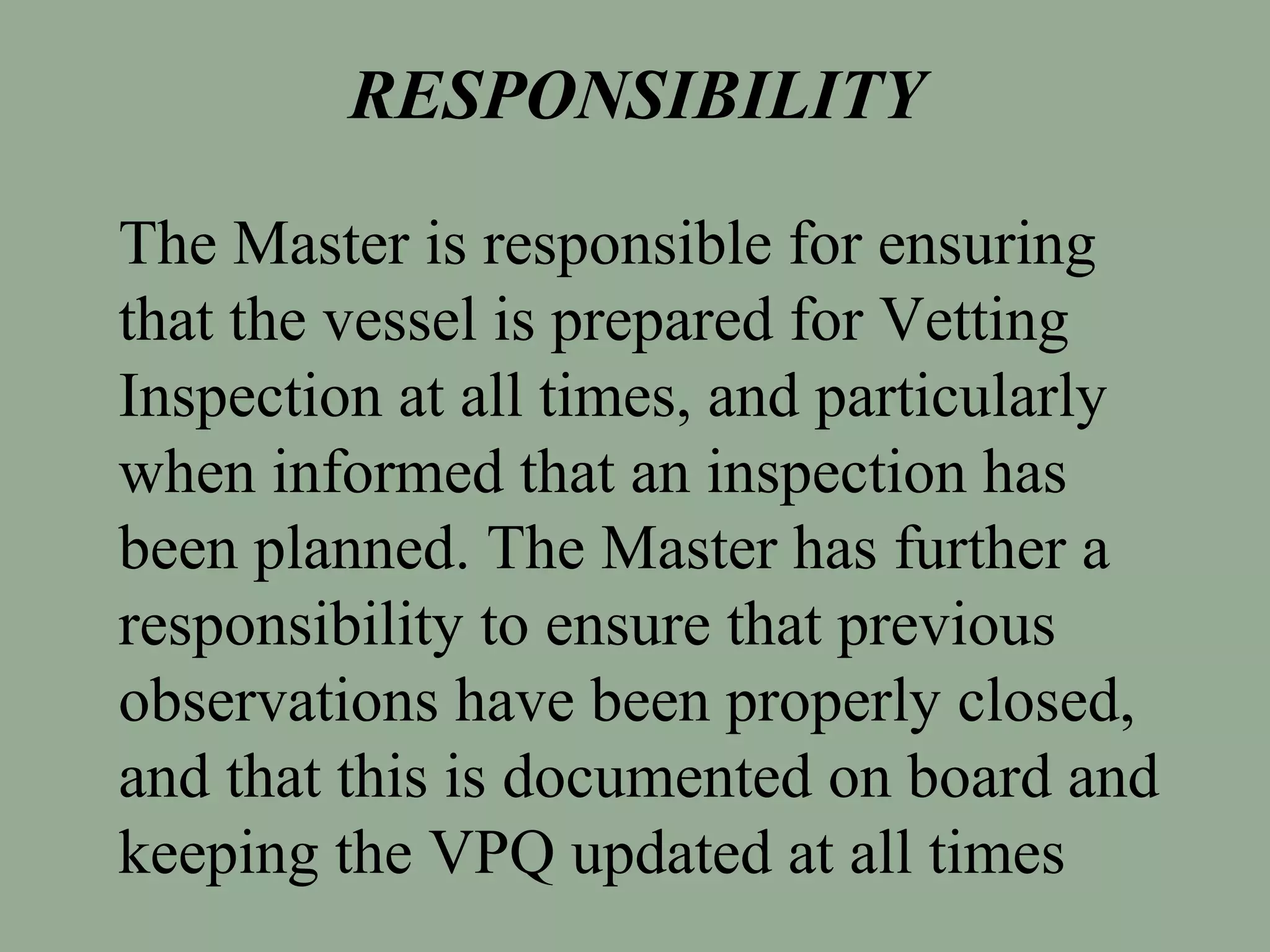 Vetting of ships | PPT
