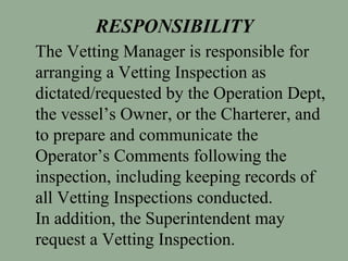 Vetting of ships | PPT
