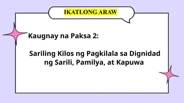 Values Education (WEEK #2).pptxgrade 7 7 | PPTX