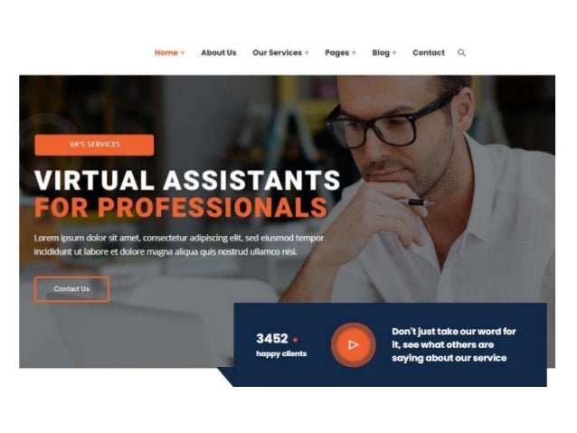Vework - Virtual Assistant WordPress Theme | PPTX