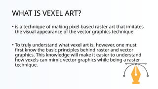 VEXEL ART, a fusion of vector and raster graphics | PPT