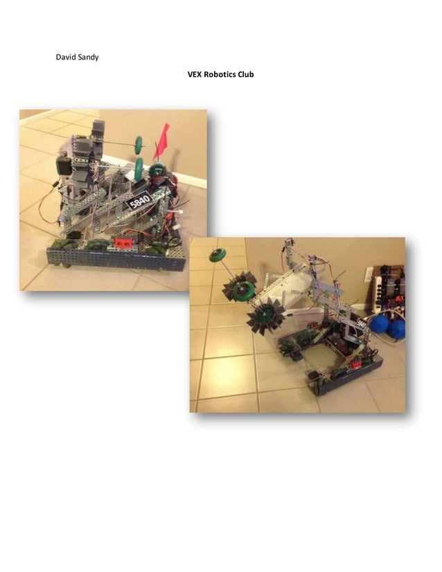 VEX Robotics Club | DOCX