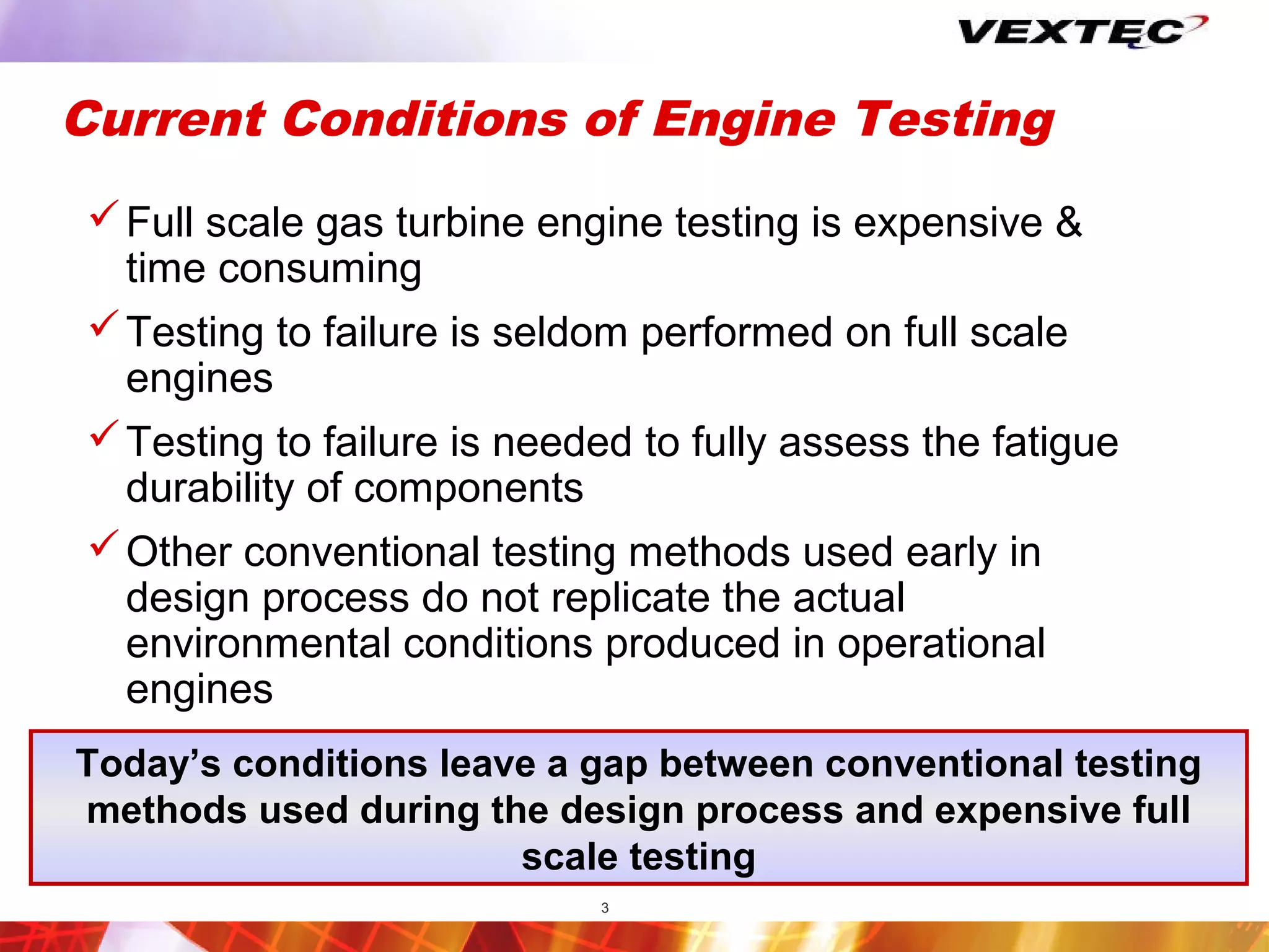 Vextec Small Gas Turbine Testing Ppt