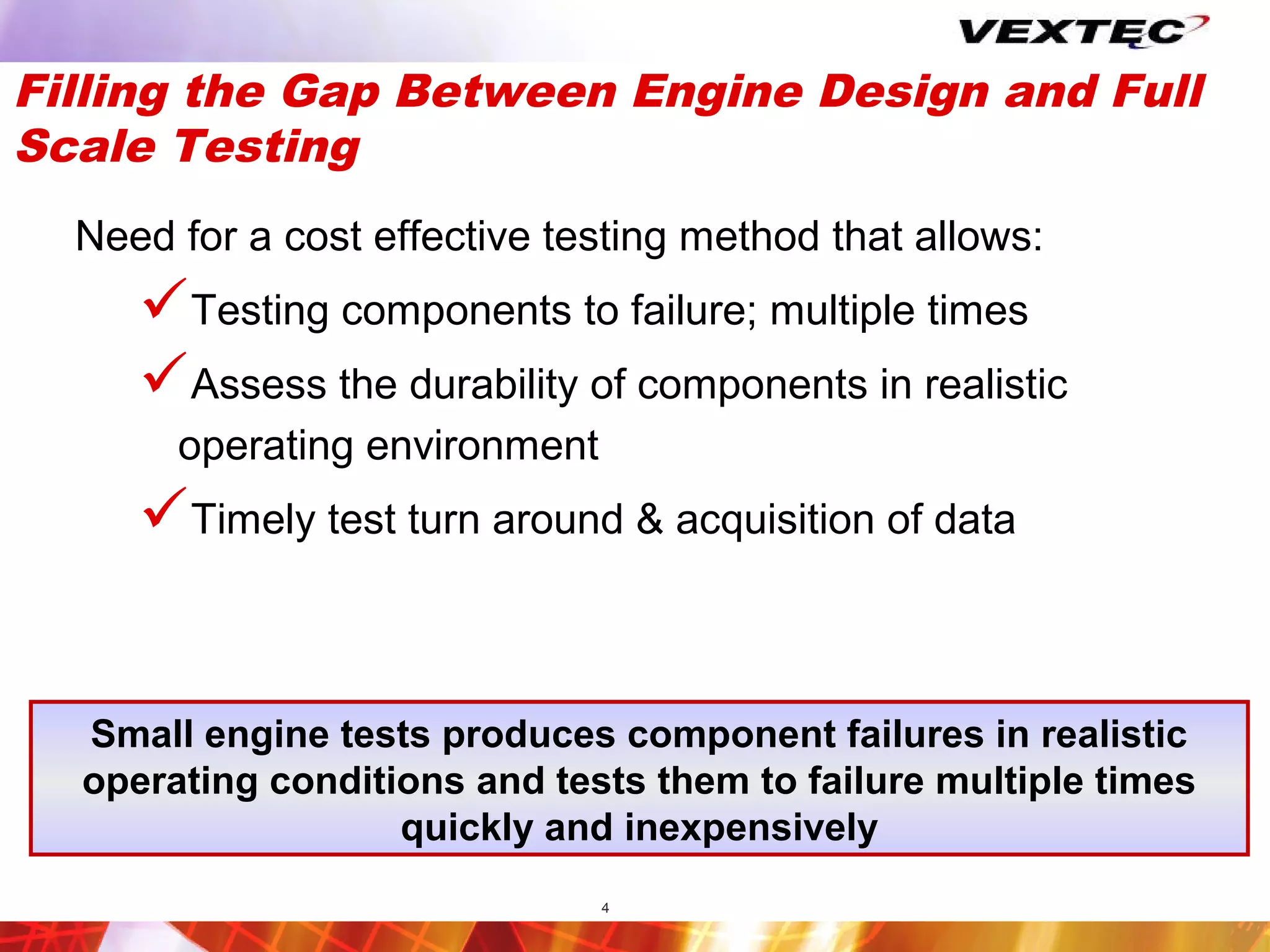 Vextec Small Gas Turbine Testing | PPT