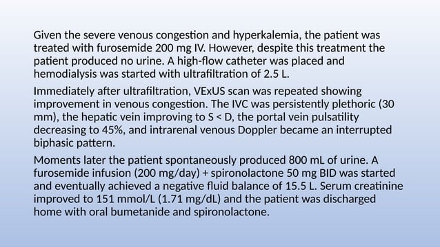 Venous Excess Ultrasound Score For venous congestion | PPTX | Heart and ...