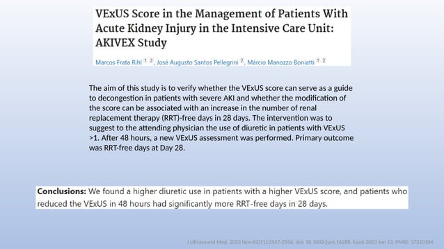 Venous Excess Ultrasound Score For venous congestion | PPTX | Heart and ...