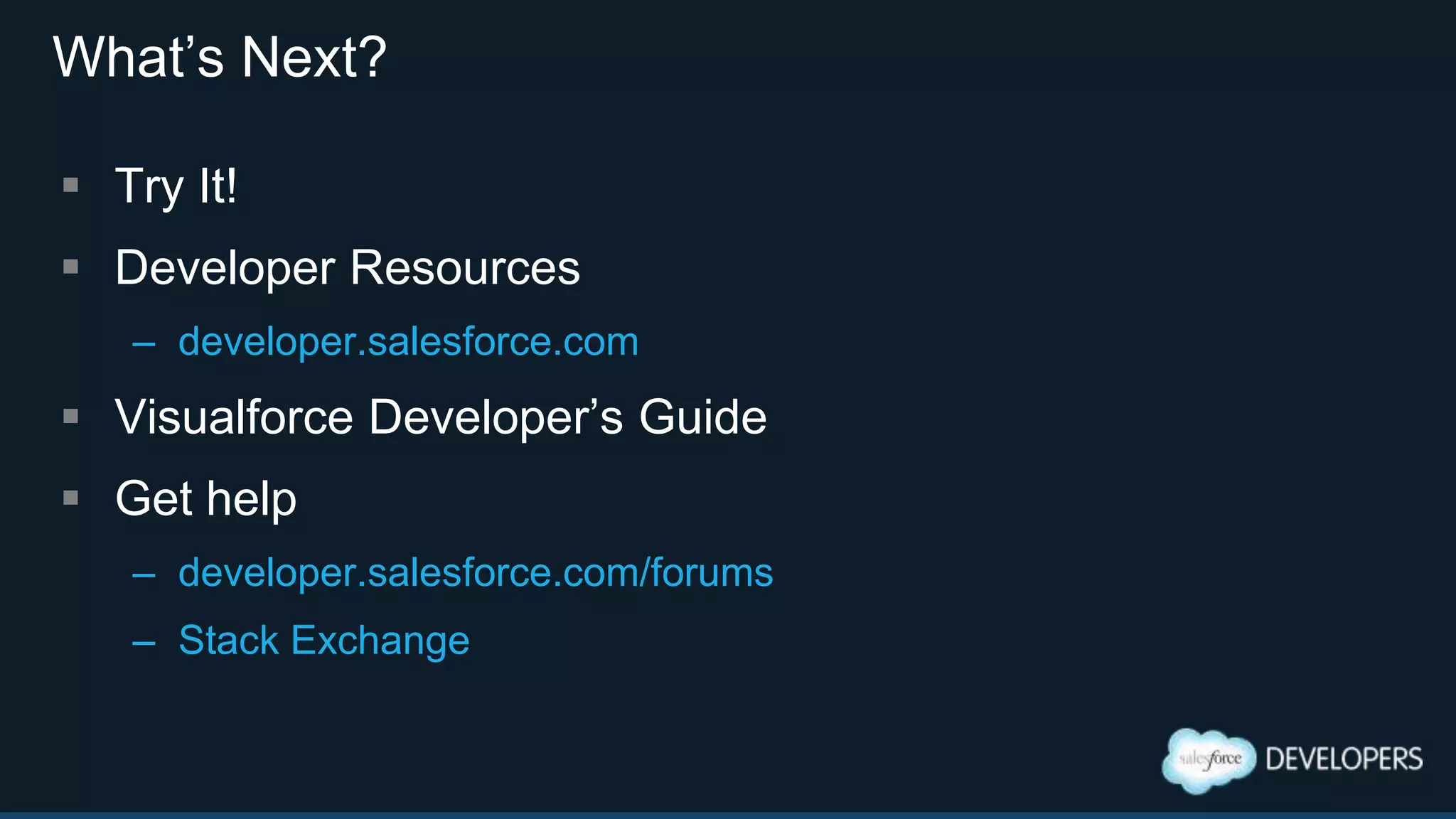 Visualforce for the Salesforce1 Platform | PPT