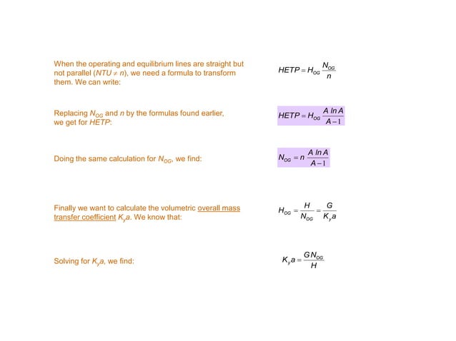 packed absorption and stripping column | PPT | Chemistry | Science