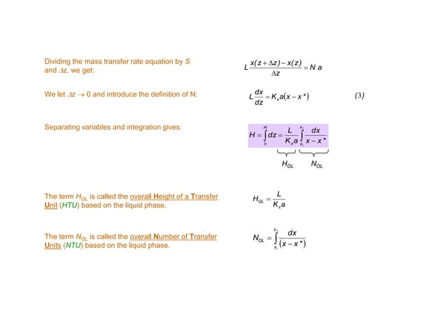 packed absorption and stripping column | PPT | Chemistry | Science