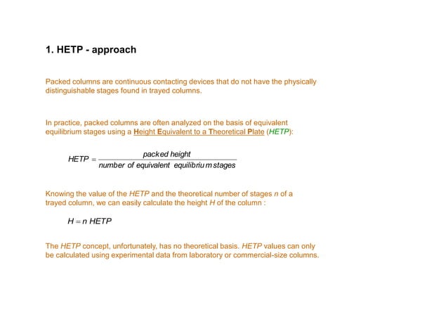 packed absorption and stripping column | PPT | Chemistry | Science