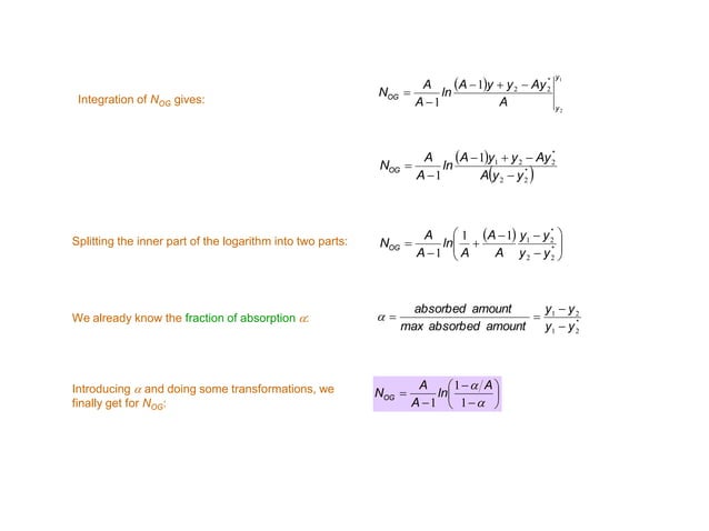 packed absorption and stripping column | PPT | Chemistry | Science