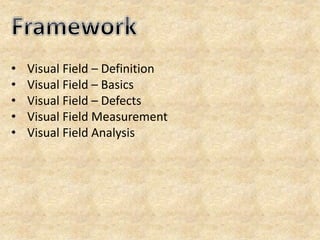 visual field analysis | PPTX