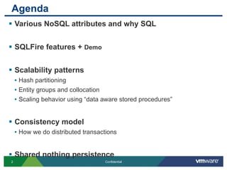 vFabric SQLFire for high performance data | PPT