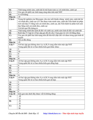 Liên kết gen | PDF