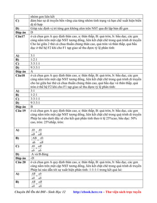 Liên kết gen | PDF