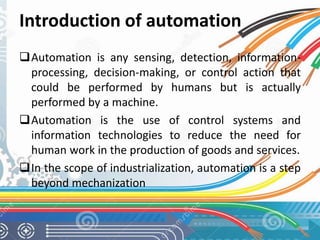 automation,vfd,plc,scada overview | PPTX