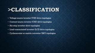 Variable Frequency Drives | PPTX
