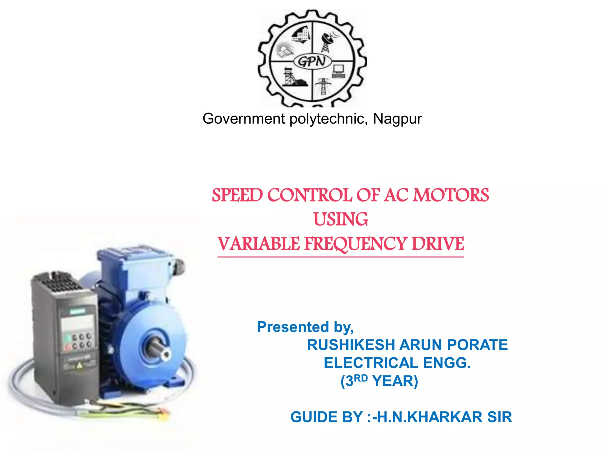 variable frequency drive | PPTX