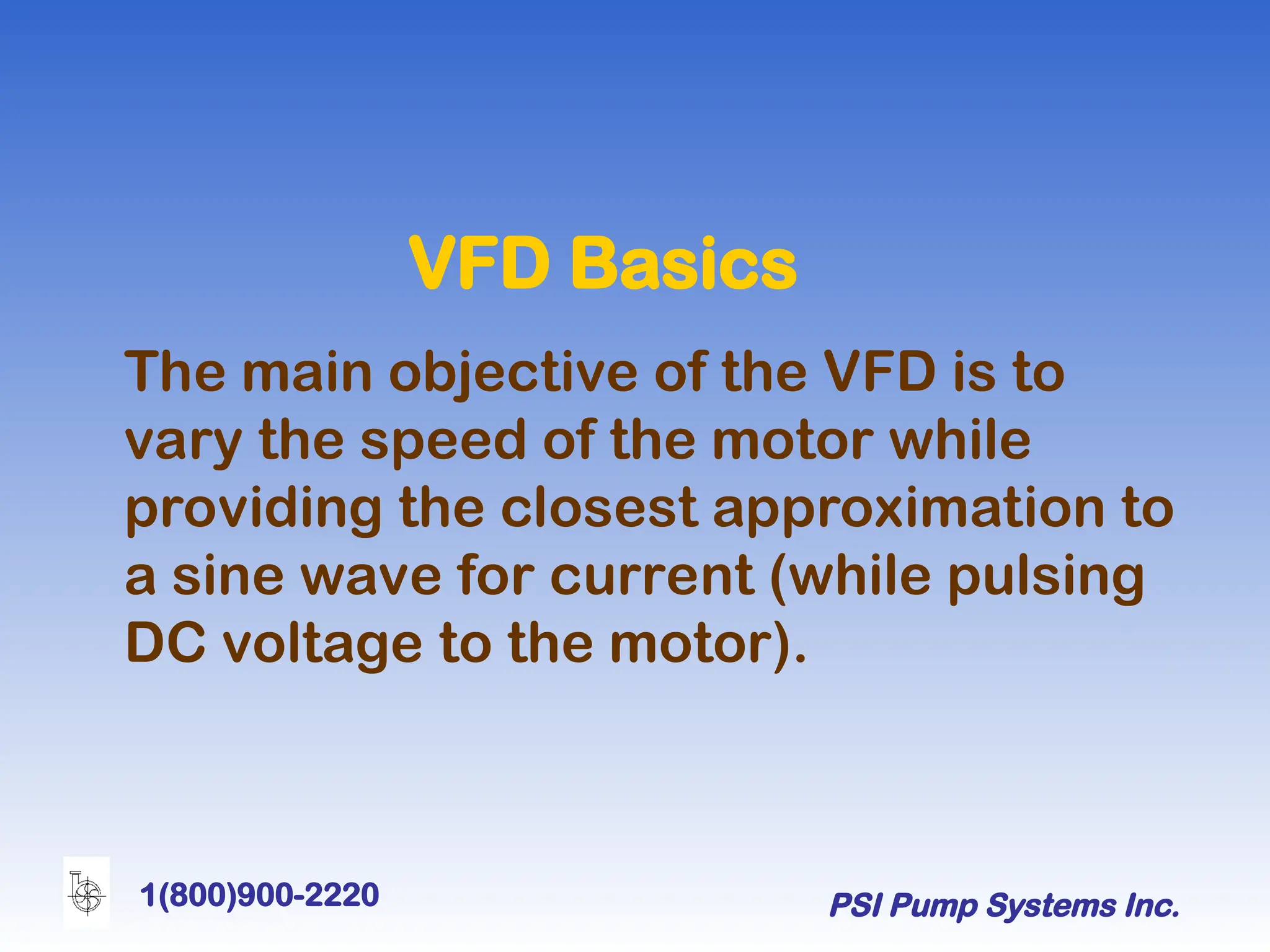 training on basic variable frequency drives | PPTX