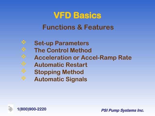 training on basic variable frequency drives | PPT