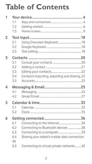 Vodafone Smart Tab N8 Manual/User Guide | PDF