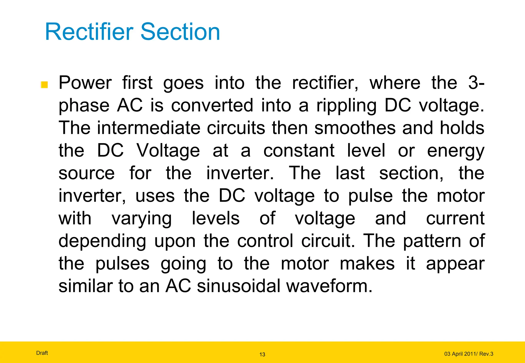 VFD Maintenance for technicians and supervisors | PPT