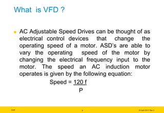 VFD Maintenance for technicians and supervisors | PPT