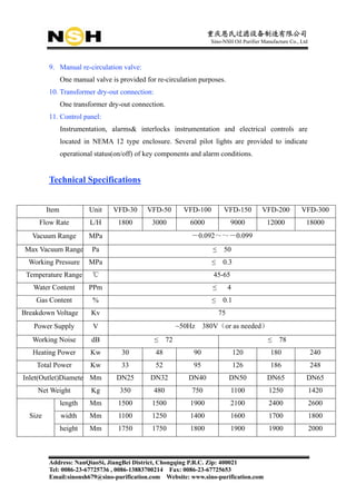 Vfd specification | PDF