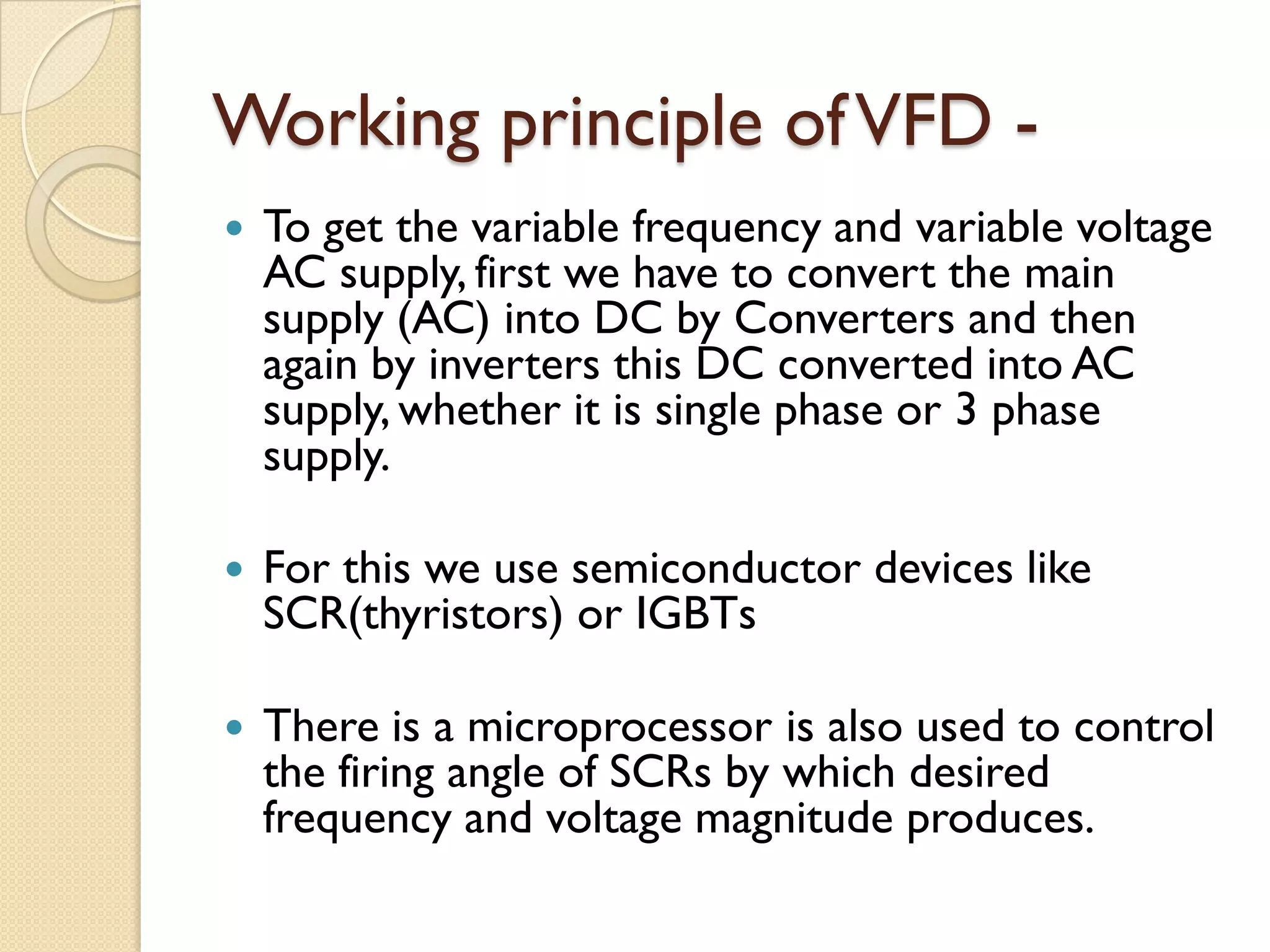 Vfd technology in hvac system | PDF