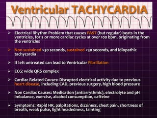 Ventricular Tachycardia and Ventricular Fibrillation Presentation | PPTX