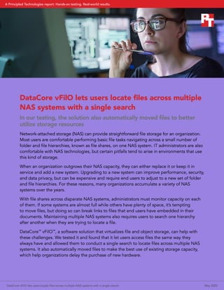 DataCore vFilO lets users locate files across multiple NAS systems with a single search | PDF ...