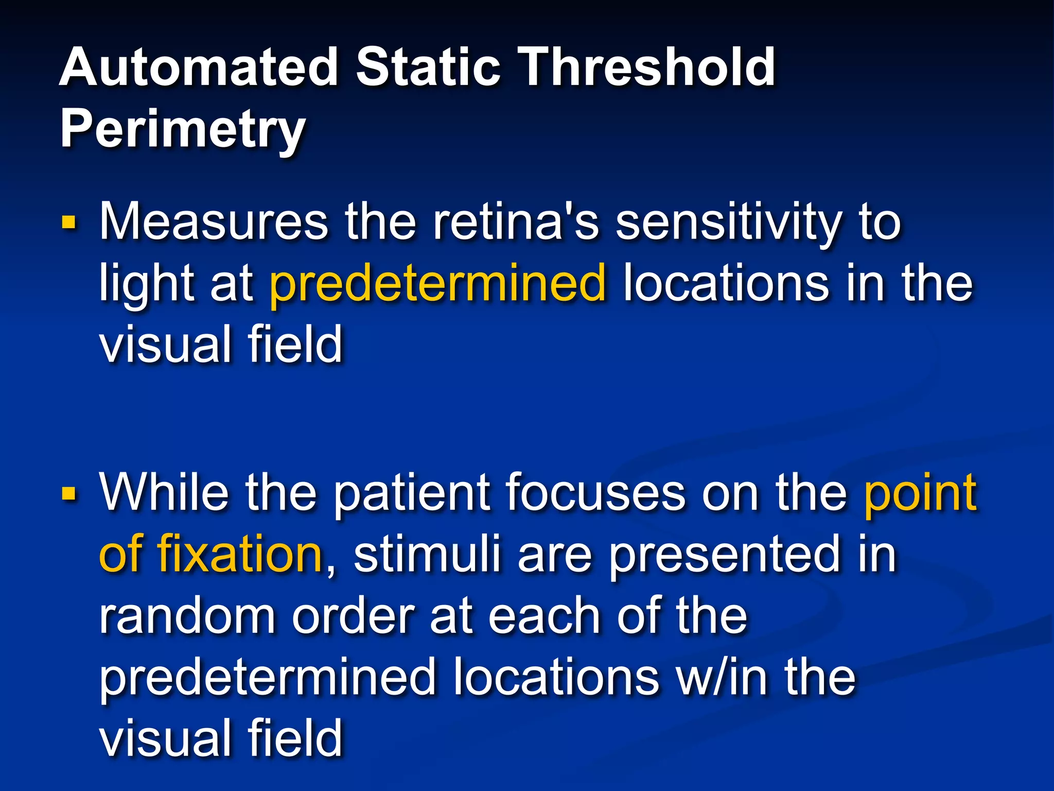 Visual Field in Glaucoma | PDF