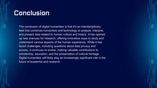 Digital humanities | PPTX