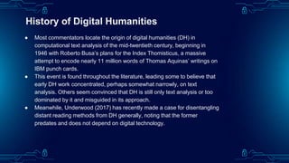 Digital humanities | PPTX