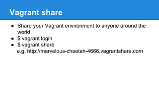 V for vagrant | PPT | Free Download
