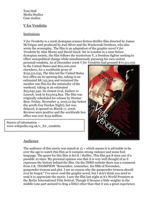 V For Vendetta | DOC