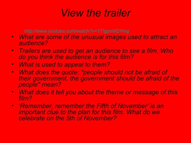 V for Vendetta | PPT