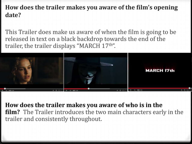 V for Vendetta Trailer Analysis | PPTX