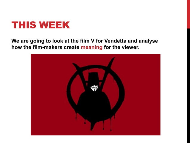 V for vendetta analysis | PPTX