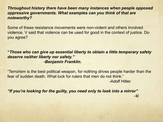 V for vendetta | PPTX