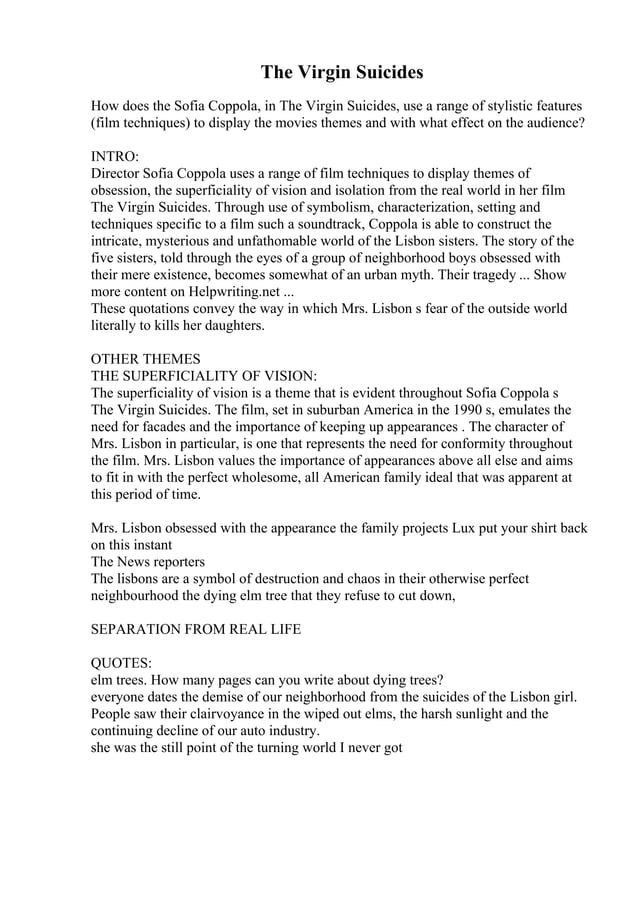 V For Vendetta Essay | PDF