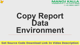 VFP-Report-Copy-Data-Environment details | PPT