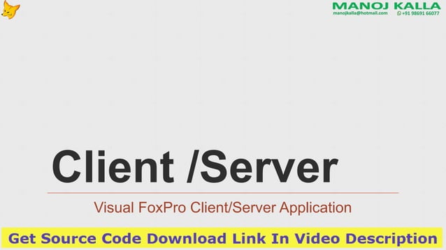 VFP Client Server Application Theory Understanding | How to create client server application ...