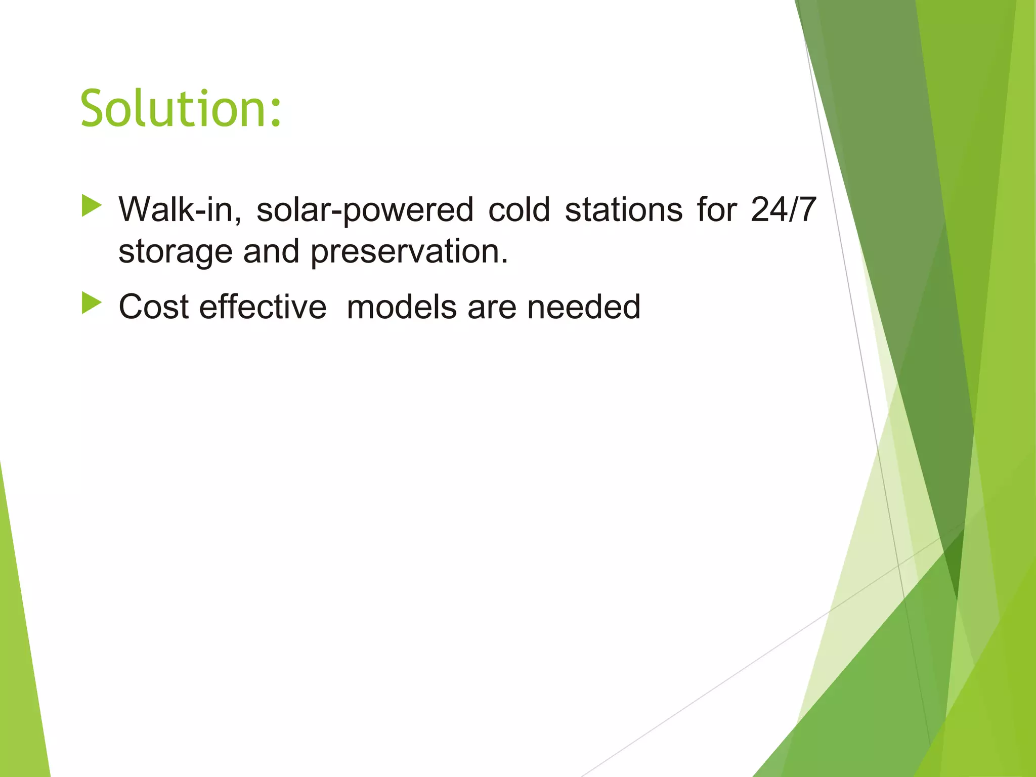 Solarized cold storages | PPT