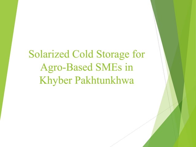 Solarized cold storages | PPT