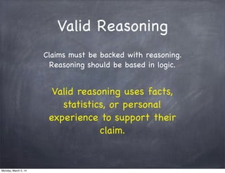 Valid & Fallacious Reasoning | PDF