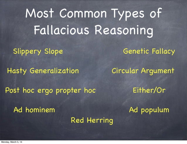 Valid & Fallacious Reasoning | PPT