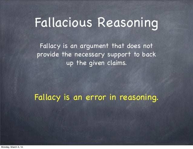 Valid & Fallacious Reasoning