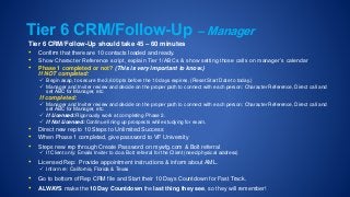 Virtual Financial Tier System Training | PPT